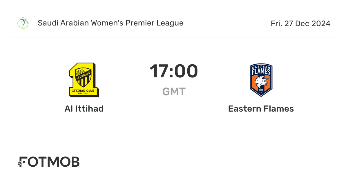 Al Ittihad vs Eastern Flames - marcador en vivo, alineaciones previstas ...