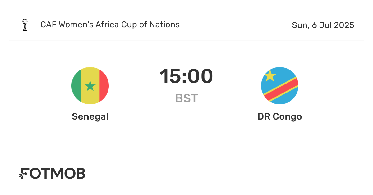 Senegal vs Congo DR - live score, predicted lineups and H2H stats