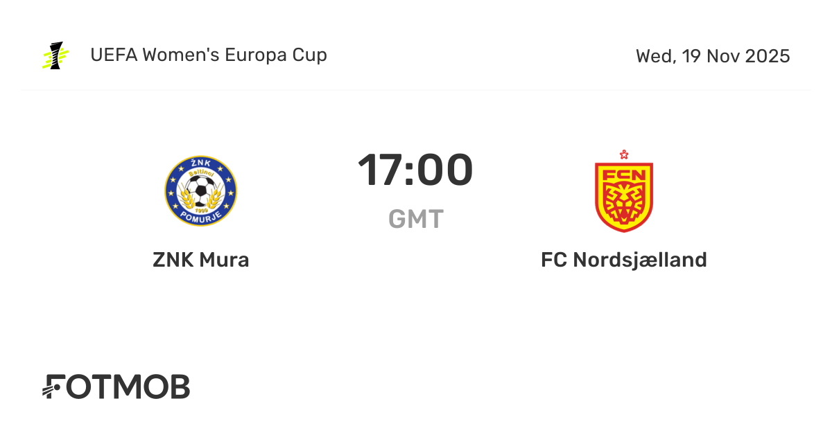 ZNK Mura vs FC Nordsjælland - live score, predicted lineups and H2H stats