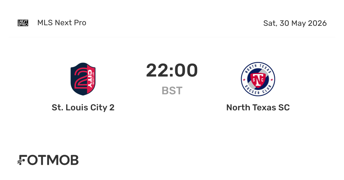 St. Louis City 2 vs North Texas SC - skor langsung, susunan pemain ...