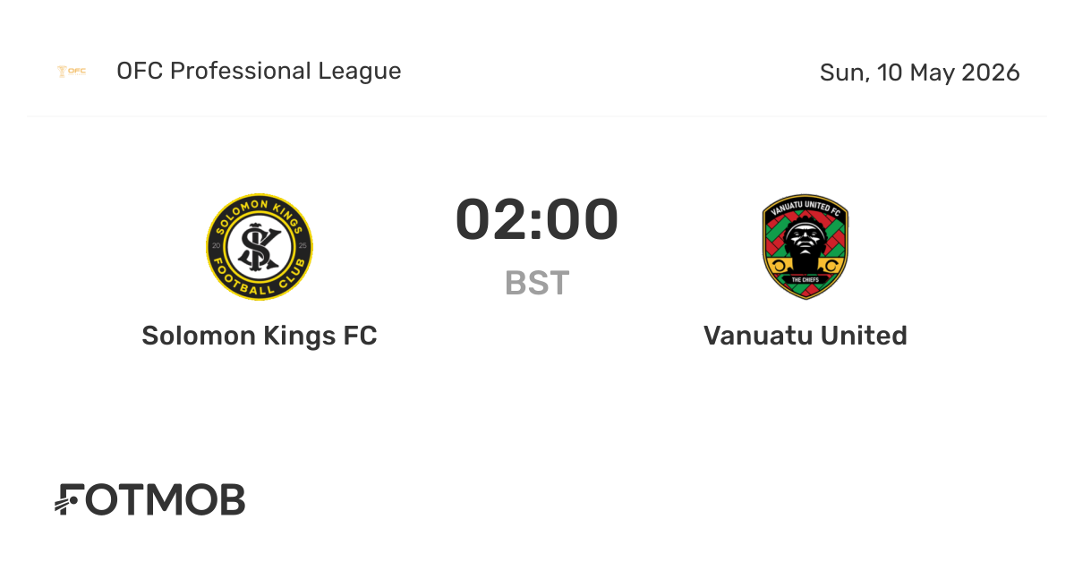 Solomon Kings FC vs Vanuatu United - live score, predicted lineups and ...