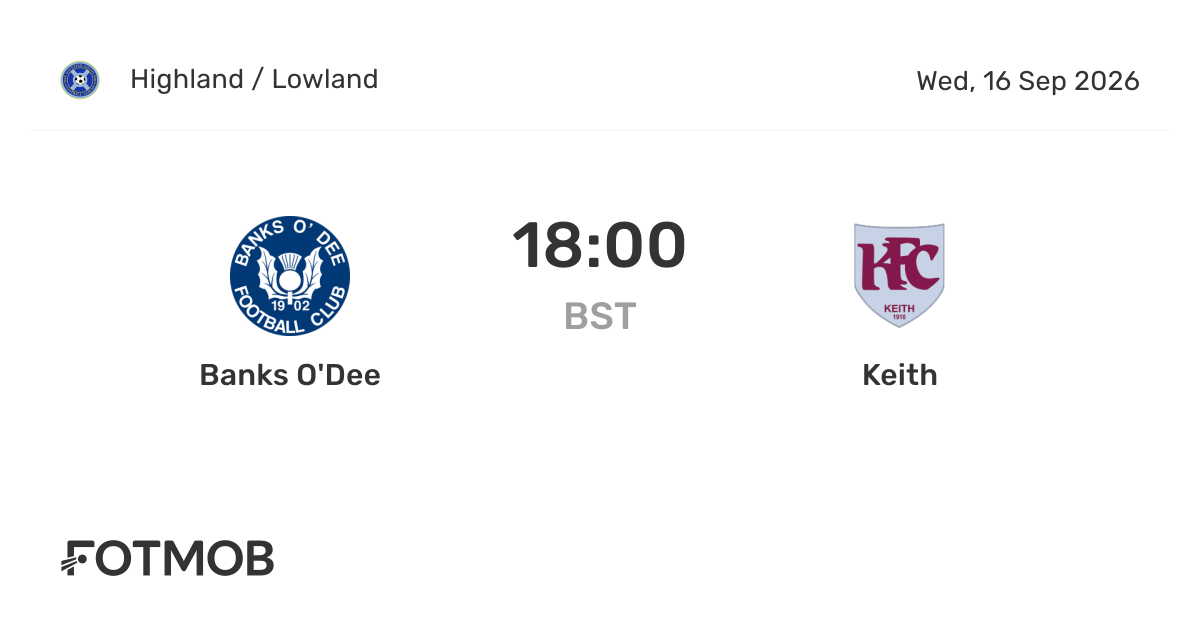 Banks O'Dee vs Keith - marcador en vivo, alineaciones previstas y ...