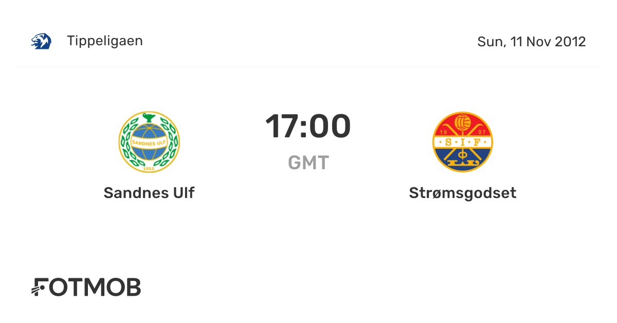 Sandnes Ulf vs Strømsgodset - live score, predicted lineups and H2H stats.