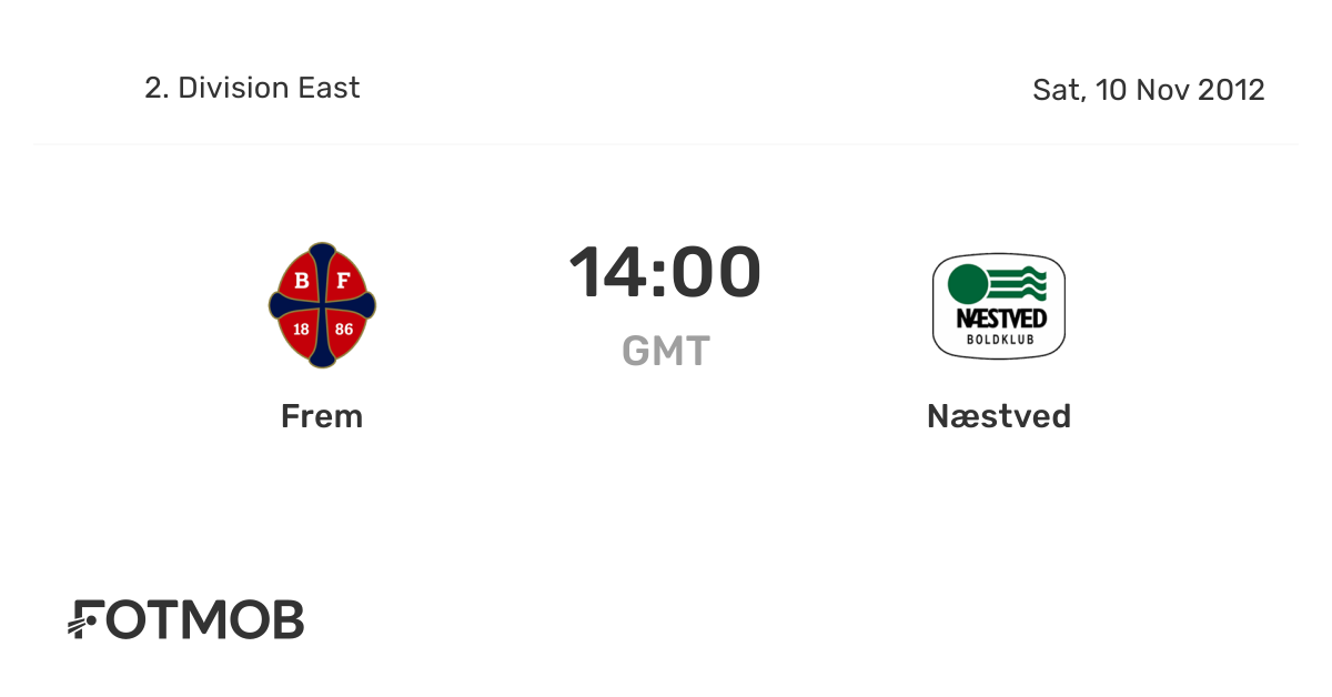 Frem vs Næstved - live score, predicted lineups and H2H stats.