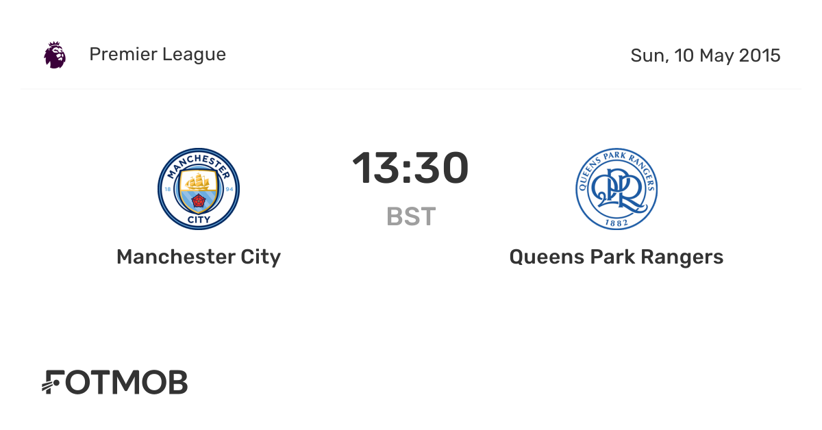 Manchester City vs Queens Park Rangers - live score, predicted lineups ...