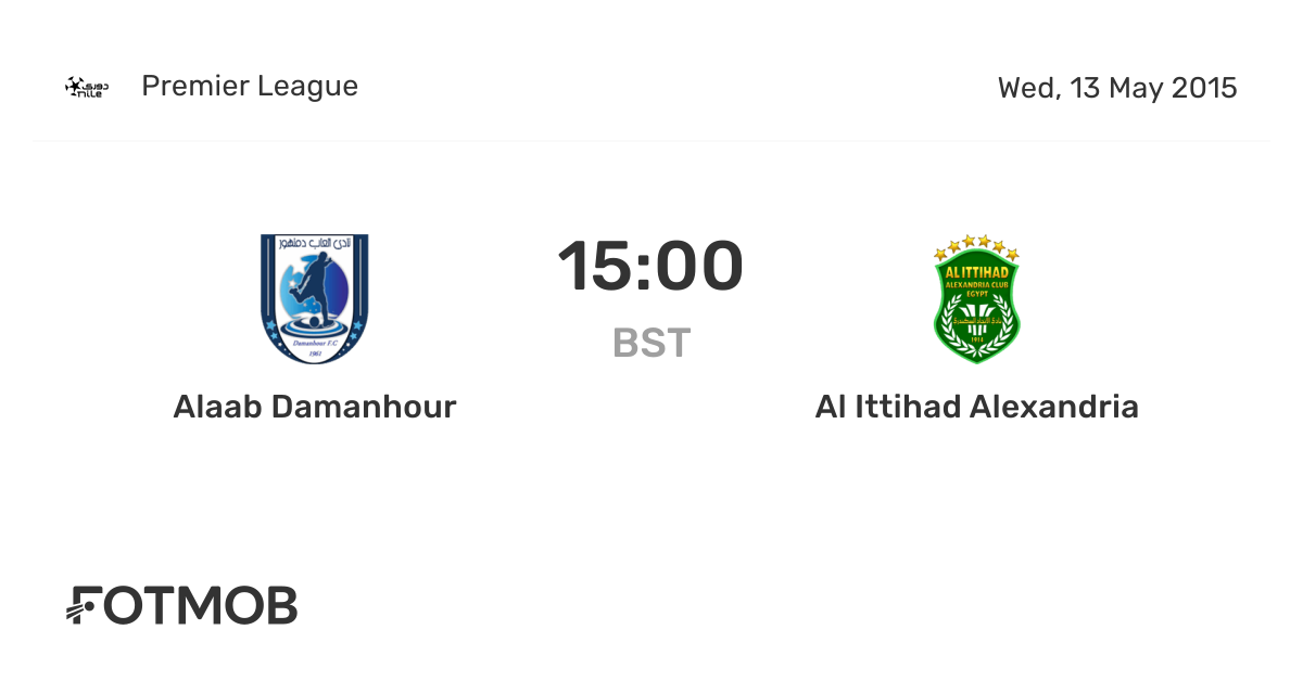 Alaab Damanhour vs Al Ittihad Alexandria - skor langsung, susunan ...