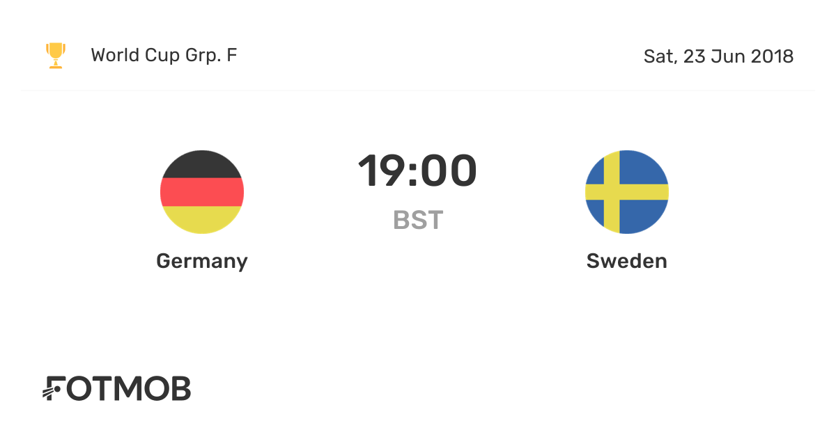 Germany vs Sweden - live score, predicted lineups and H2H stats