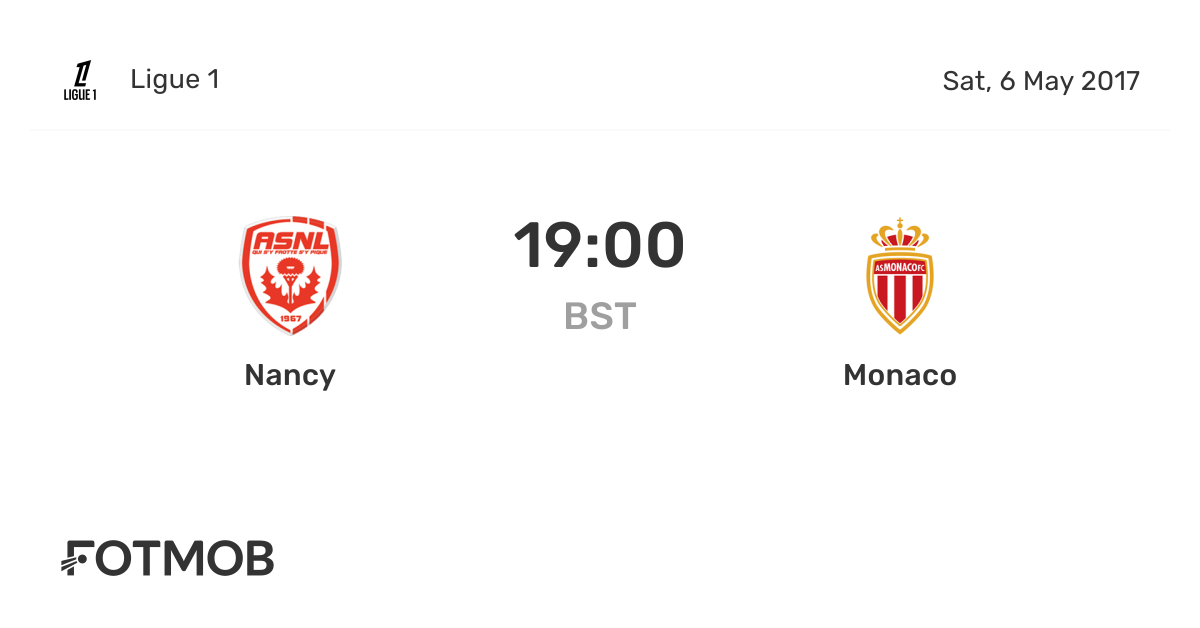Nancy vs Monaco - live score, predicted lineups and H2H stats