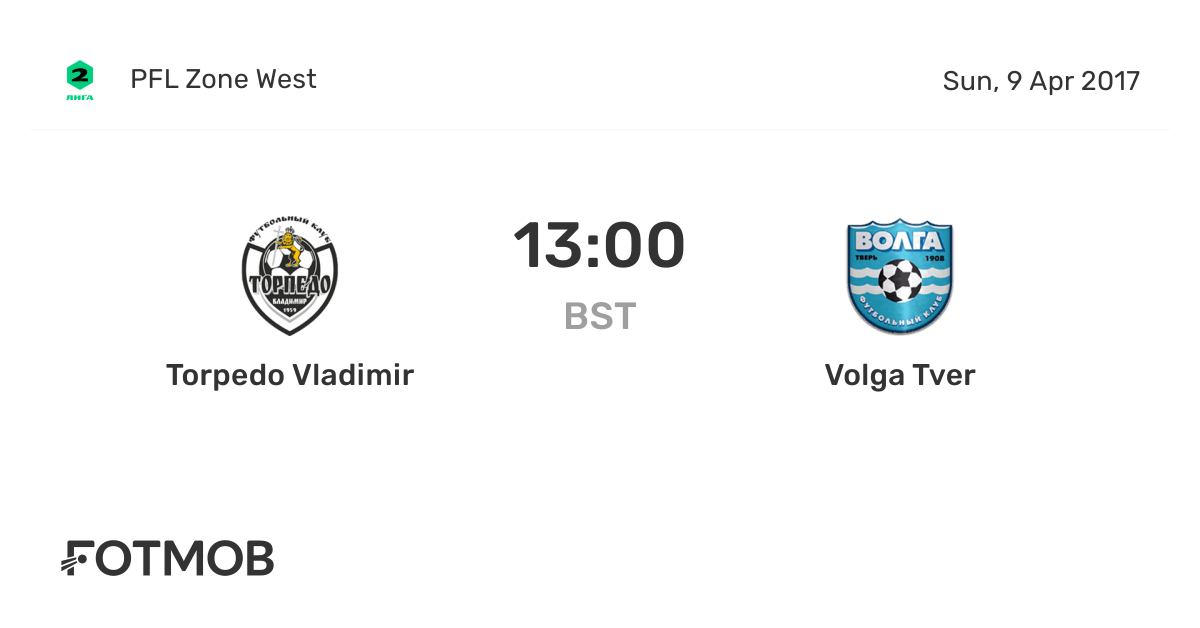 Torpedo Vladimir vs Volga Tver - live score, predicted lineups and H2H stats