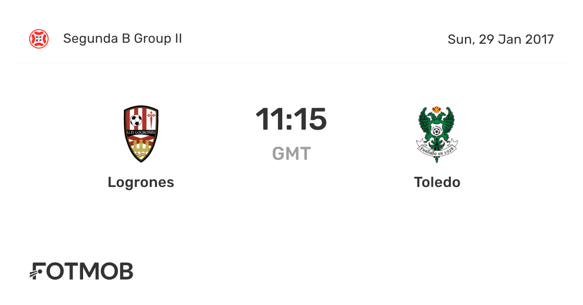 Logrones vs Toledo - live score, predicted lineups and H2H stats