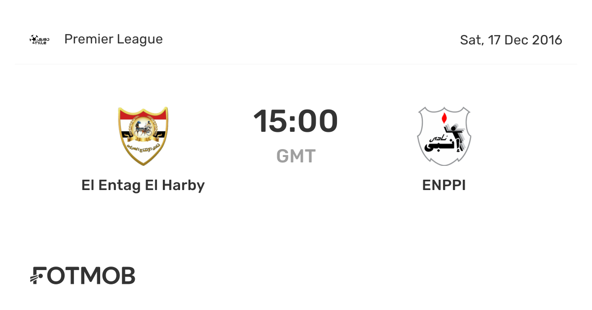 El Entag El Harby vs ENPPI - live score, predicted lineups and H2H stats.