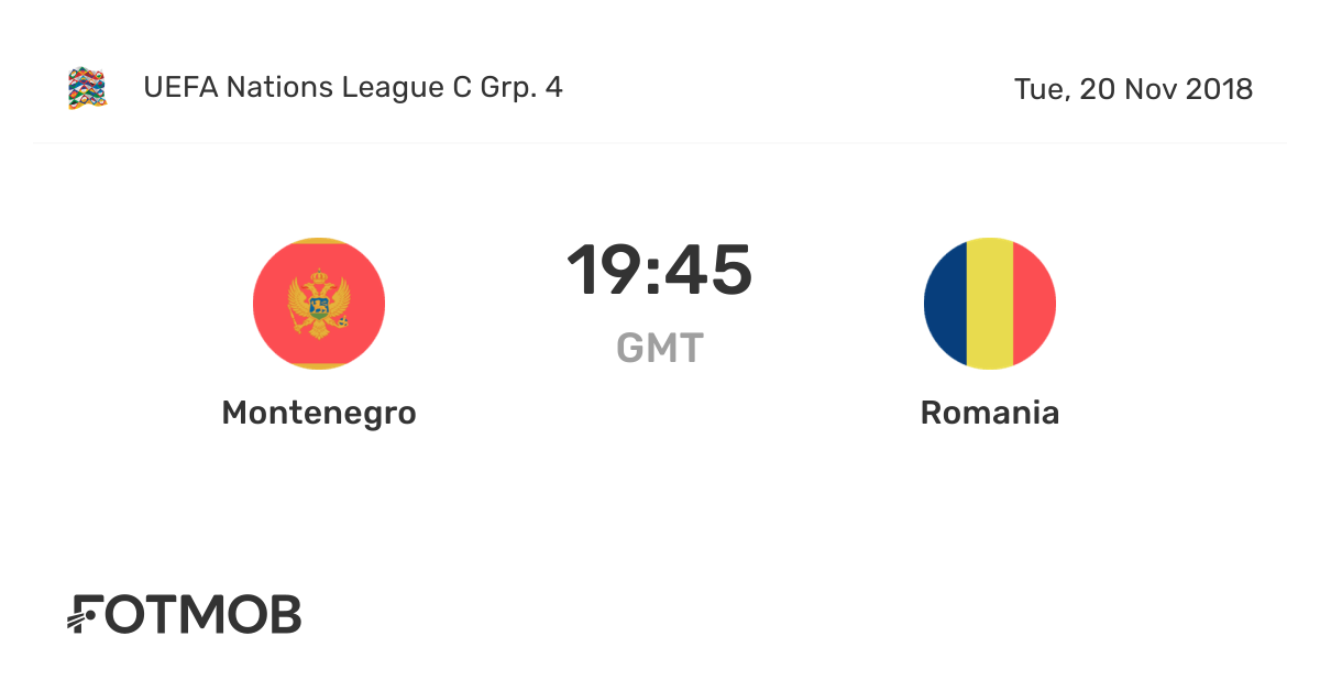 Montenegro vs Romania - live score, predicted lineups and H2H stats.