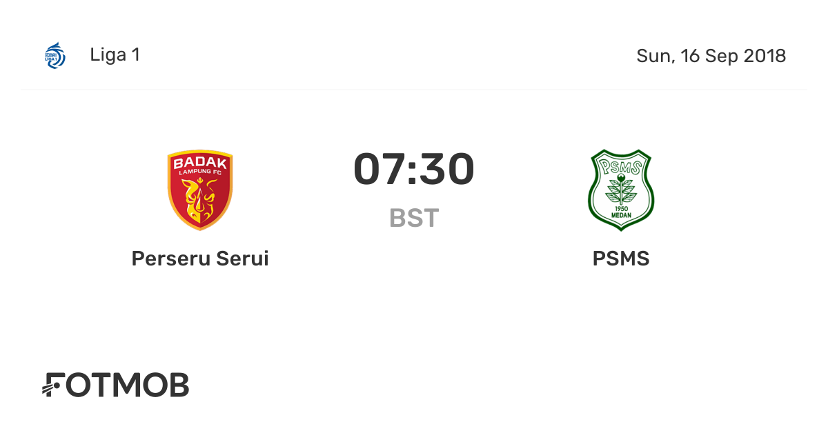 Perseru Serui vs PSMS - live score, predicted lineups and H2H stats