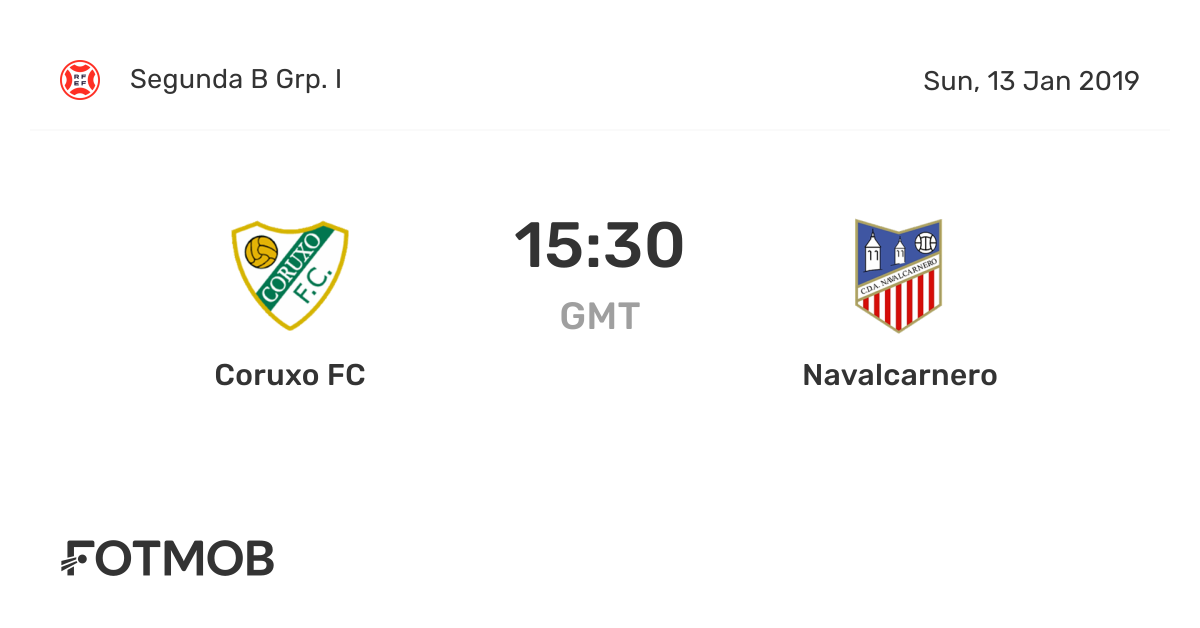 Coruxo FC vs Navalcarnero - live score, predicted lineups and H2H stats.