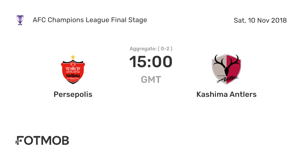 Persepolis vs Kashima Antlers - live score, predicted lineups and H2H stats