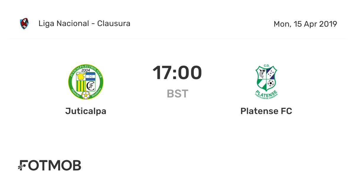 Juticalpa vs Platense FC - live score, predicted lineups and H2H stats.