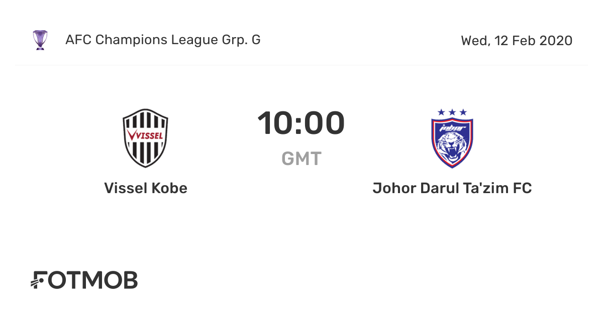 Vissel Kobe vs Johor Darul Ta'zim FC - live score, predicted lineups and H2H stats.