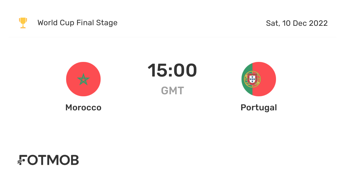 Morocco vs Portugal - live score, predicted lineups and H2H stats