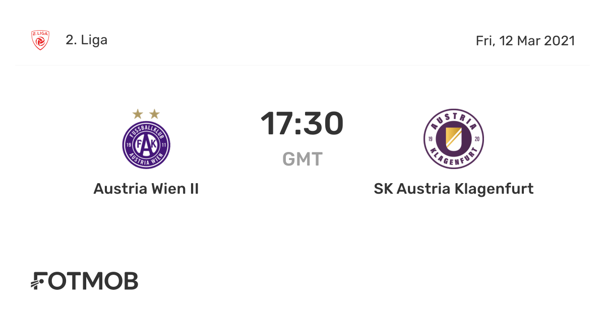 Austria Wien II vs SK Austria Klagenfurt - live score, predicted ...