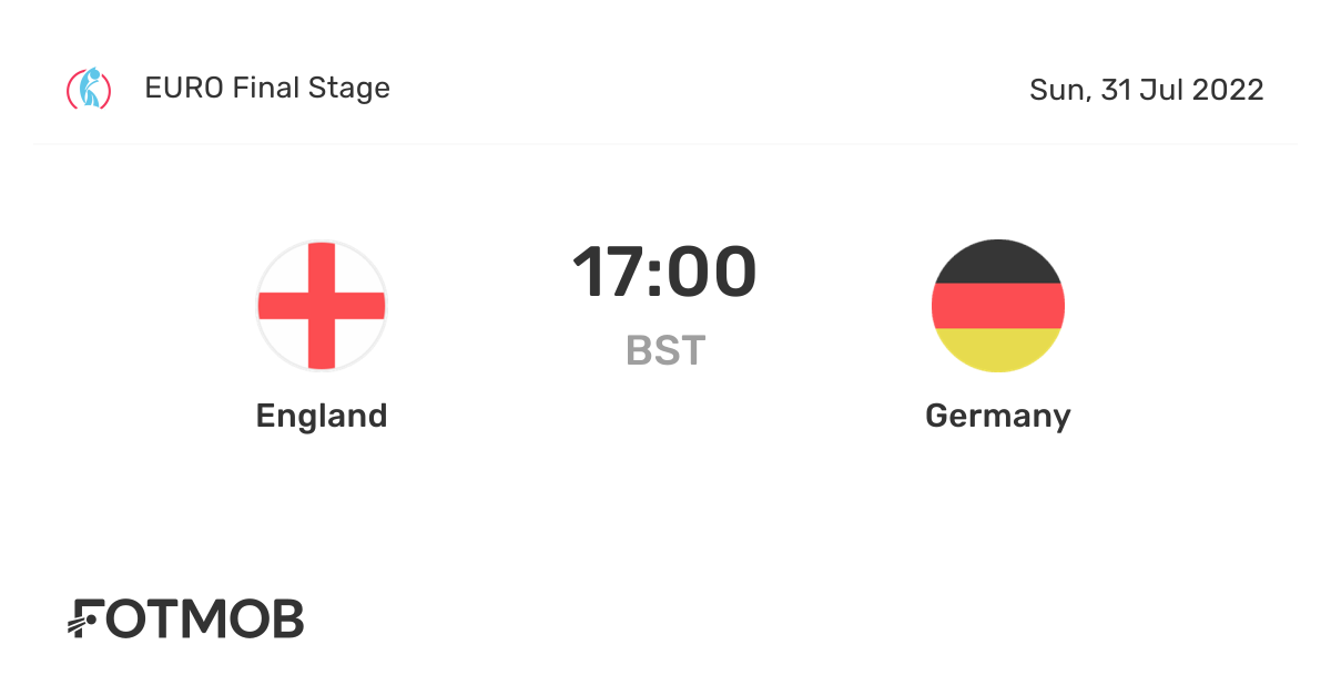 England vs Germany - live score, predicted lineups and H2H stats