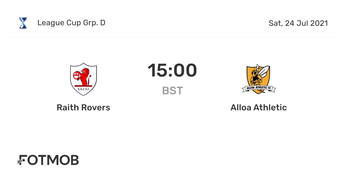 Raith Rovers vs Alloa Athletic - live score, predicted lineups and H2H ...