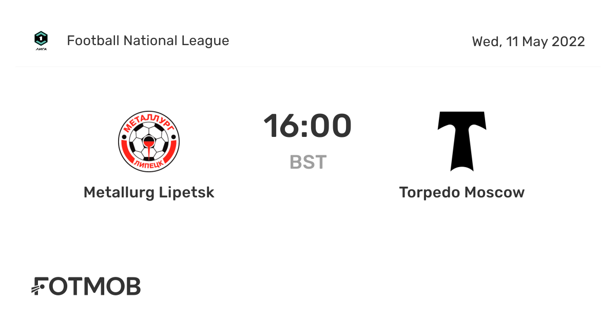 Metallurg Lipetsk vs Torpedo Moscow - live score, predicted lineups and ...