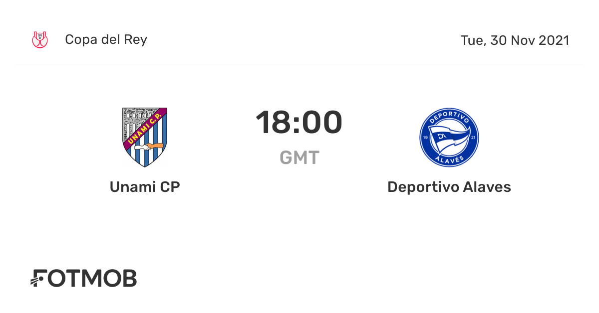 Unami CP vs Deportivo Alaves - live score, predicted lineups and H2H stats.