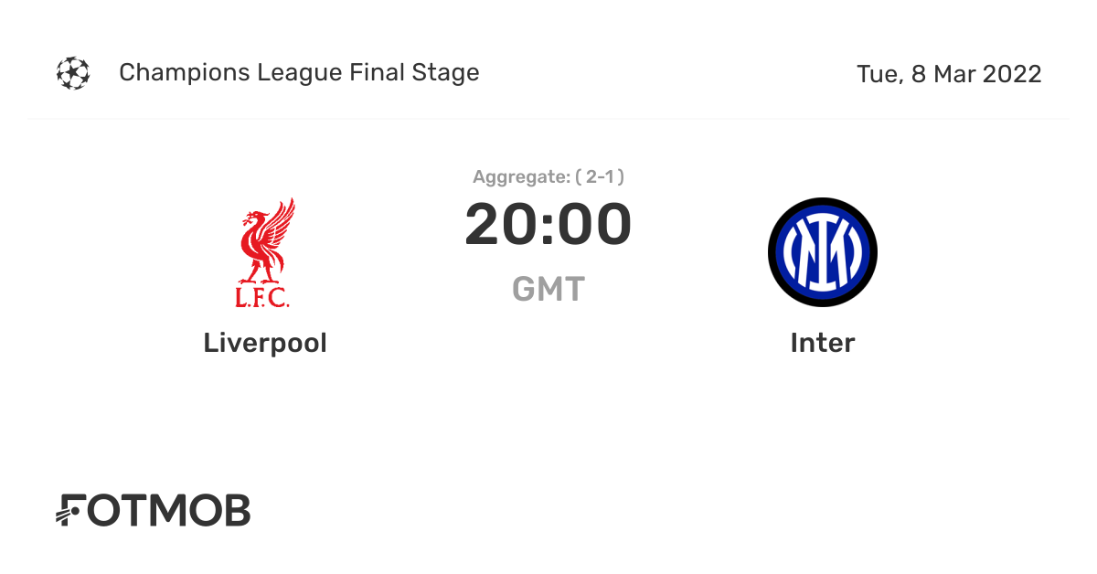 Liverpool vs Inter - live score, predicted lineups and H2H stats