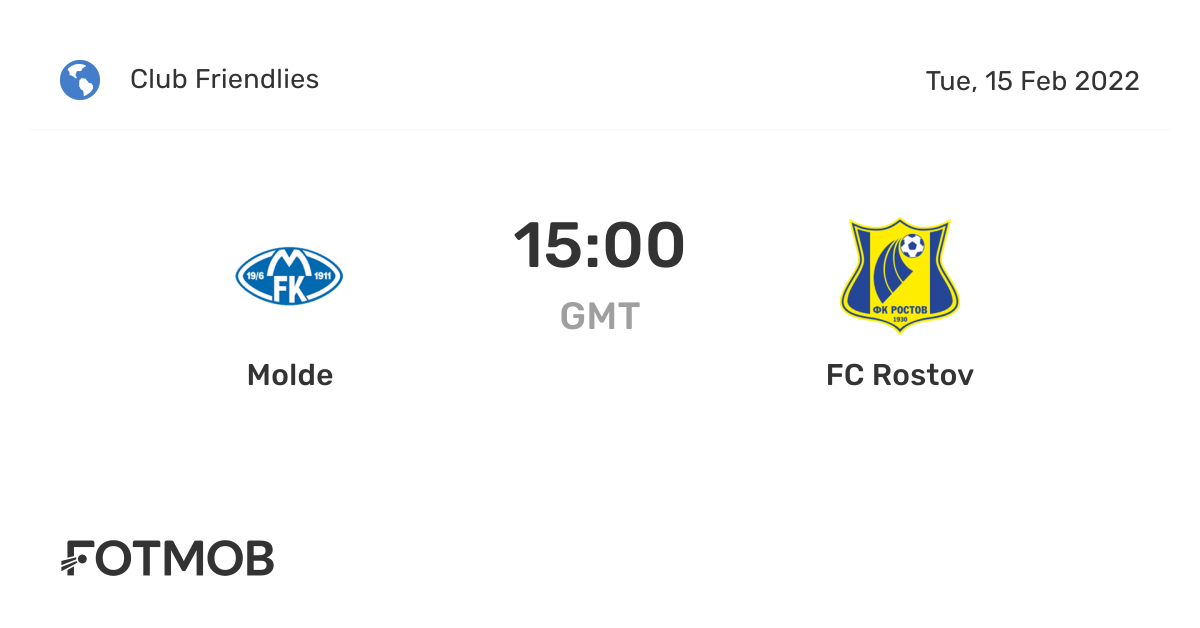 Molde vs FC Rostov - live score, predicted lineups and H2H stats.