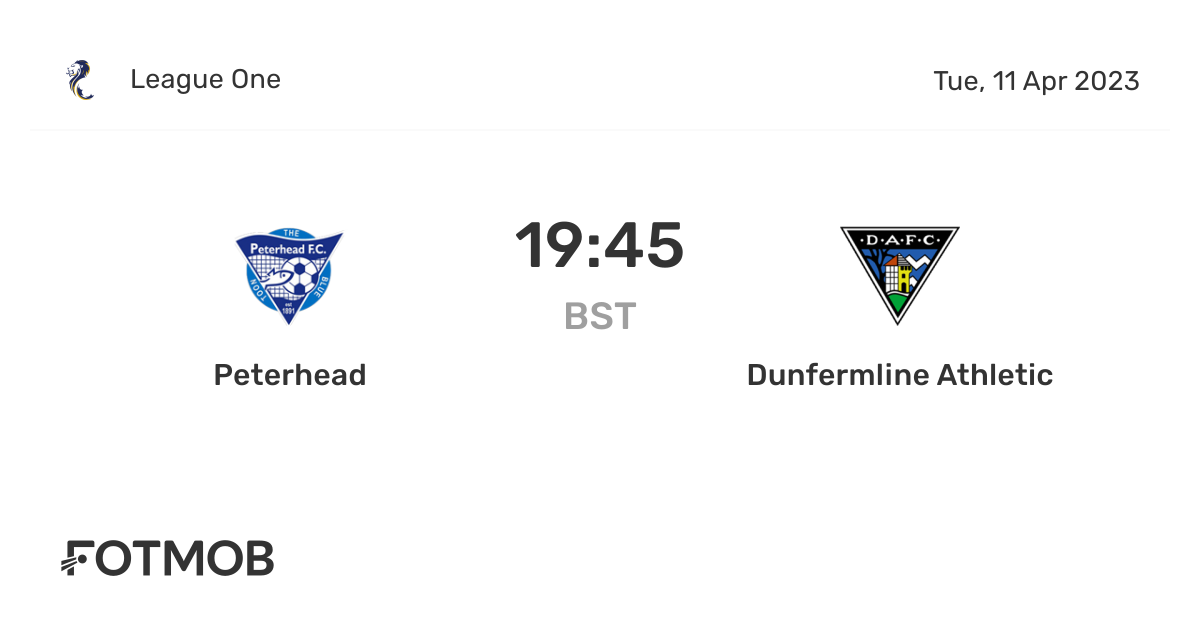 Peterhead vs Dunfermline Athletic - live score, predicted lineups and ...
