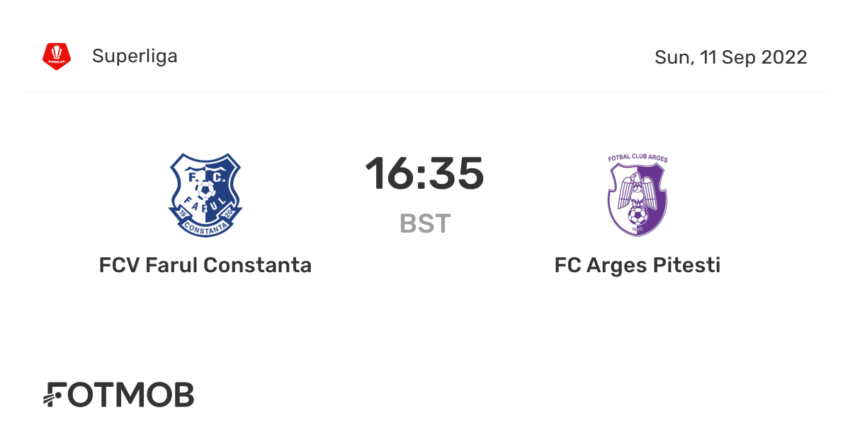 FCV Farul Constanta vs FC Arges Pitesti - live score, predicted lineups ...