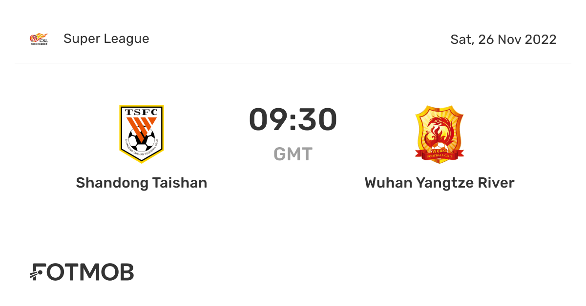 Shandong Taishan vs Wuhan Yangtze River - live score, predicted lineups ...