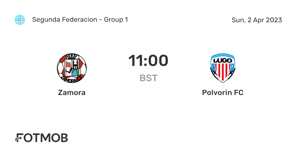 Zamora vs Polvorin FC - marcador en vivo, alineaciones previstas y ...