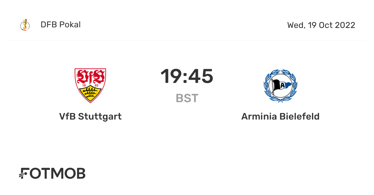 VfB Stuttgart ปะทะ Arminia Bielefeld - คะแนนสด, ตัวจับแข้งที่คาดการณ์และสถิติ H2H