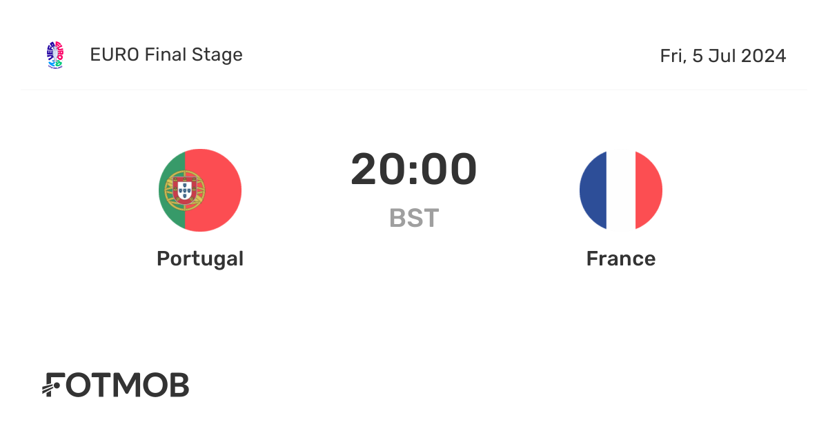 Portugal vs France - live score, predicted lineups and H2H stats