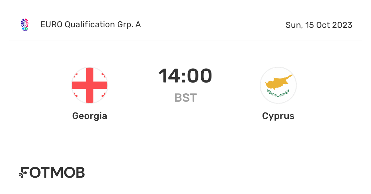 Georgia vs Cyprus - live score, predicted lineups and H2H stats