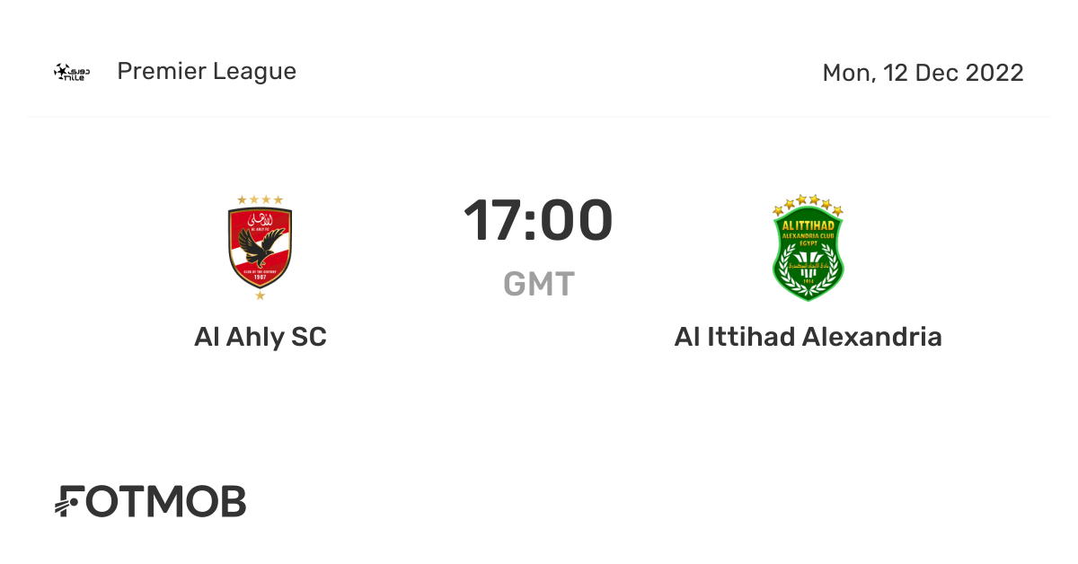 Al Ahly SC vs Al Ittihad Alexandria - live score, predicted lineups and H2H stats.