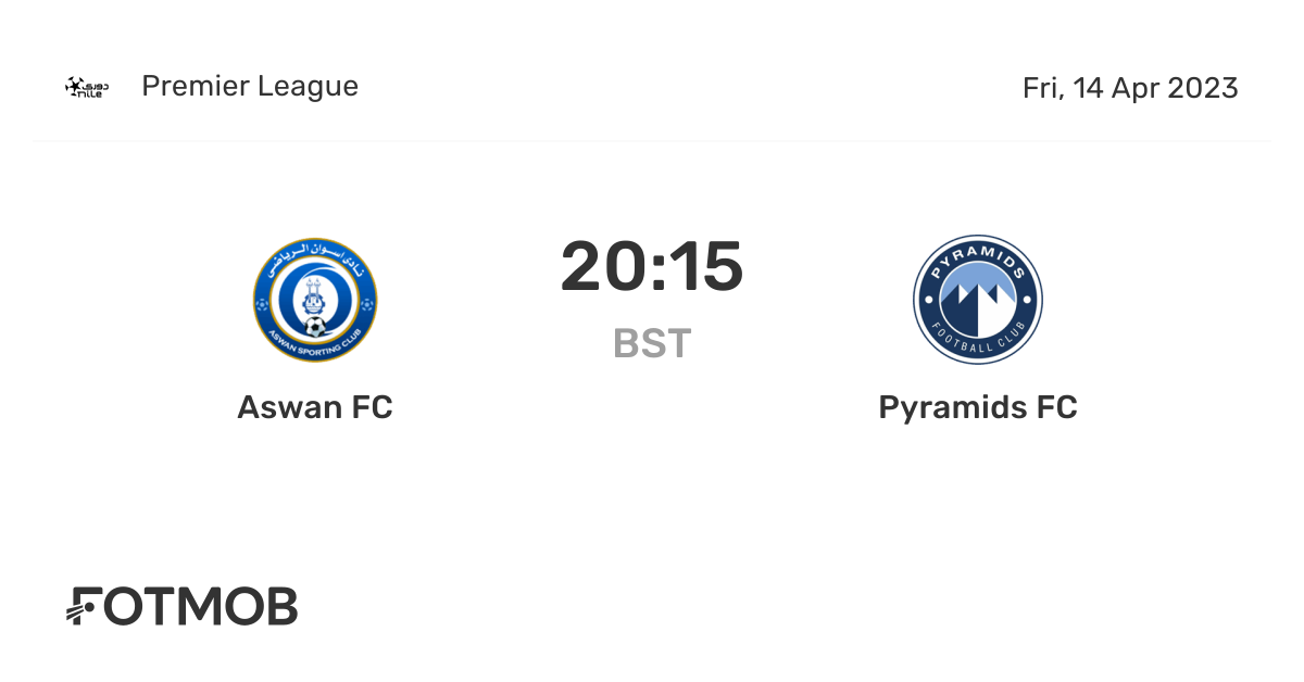 Aswan FC vs Pyramids FC - live score, predicted lineups and H2H stats