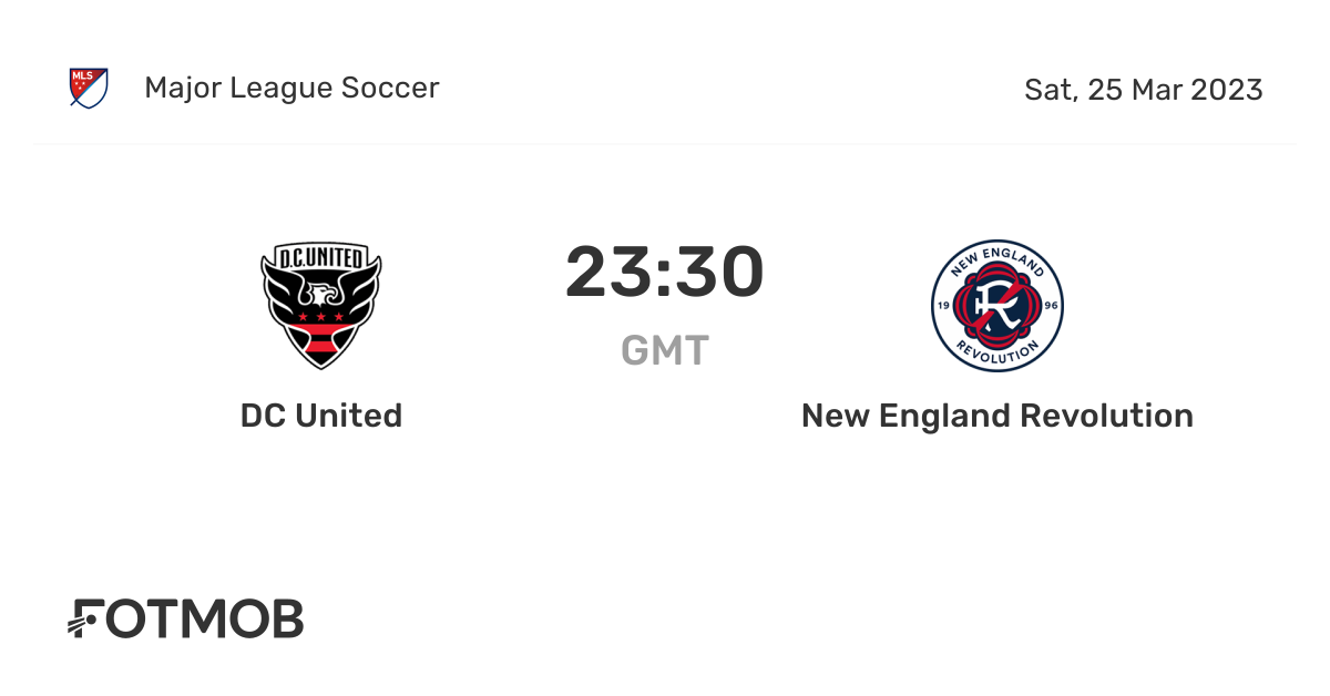 DC United vs New England Revolution - live score, predicted lineups and ...