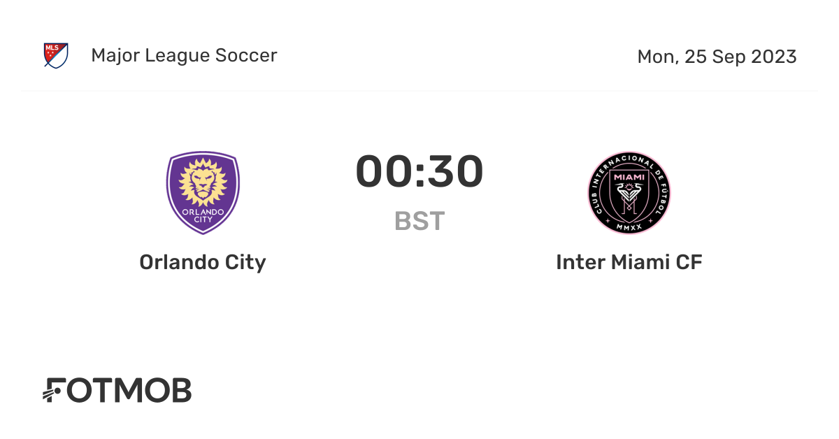 Orlando City vs Inter Miami CF - live score, predicted lineups and H2H ...