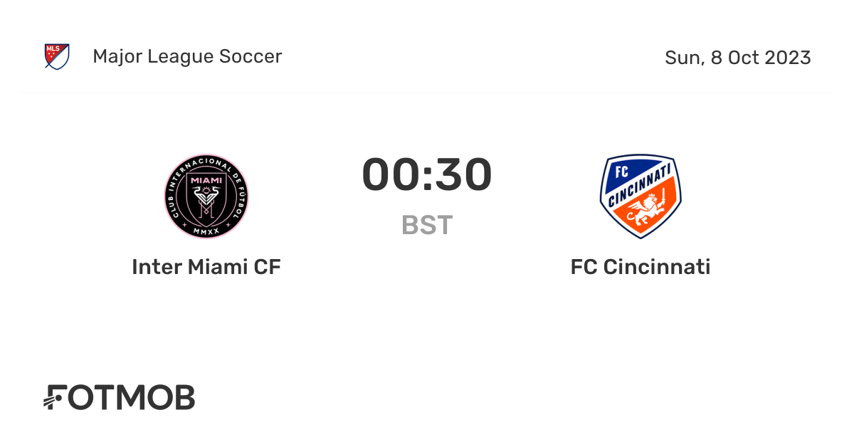 Inter Miami CF vs FC Cincinnati - live score, predicted lineups and H2H ...