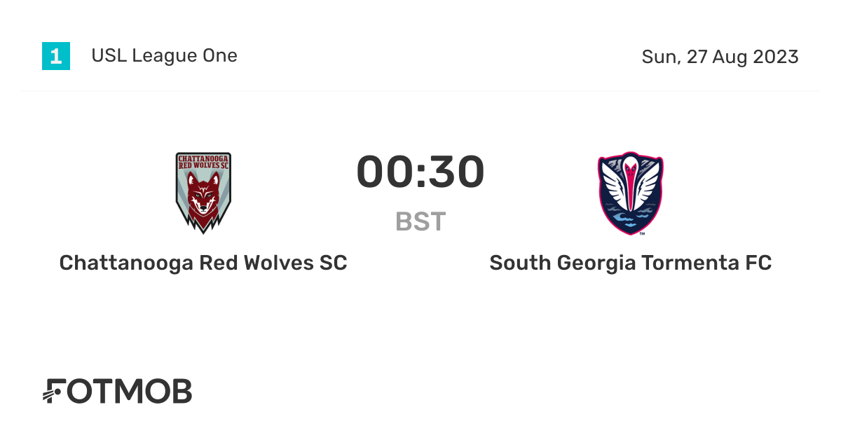 Chattanooga Red Wolves SC vs South Georgia Tormenta FC - live score ...