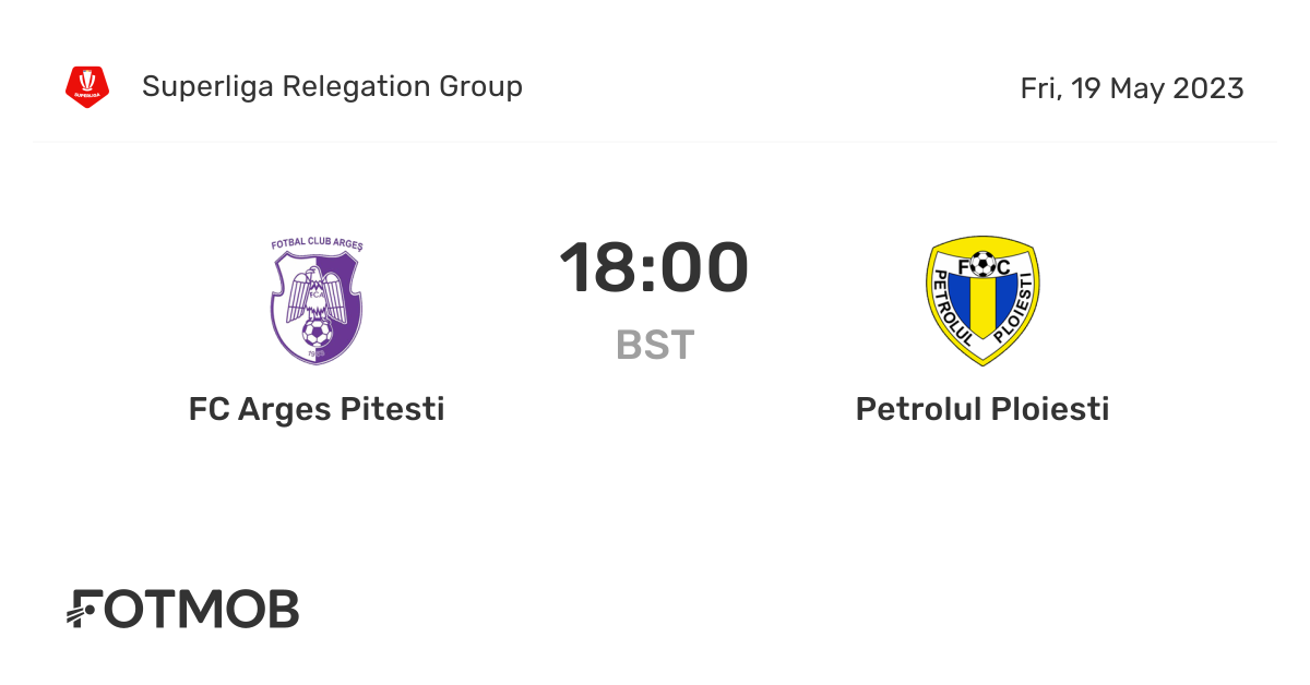 FC Arges Pitesti vs Petrolul Ploiesti - live score, predicted lineups ...