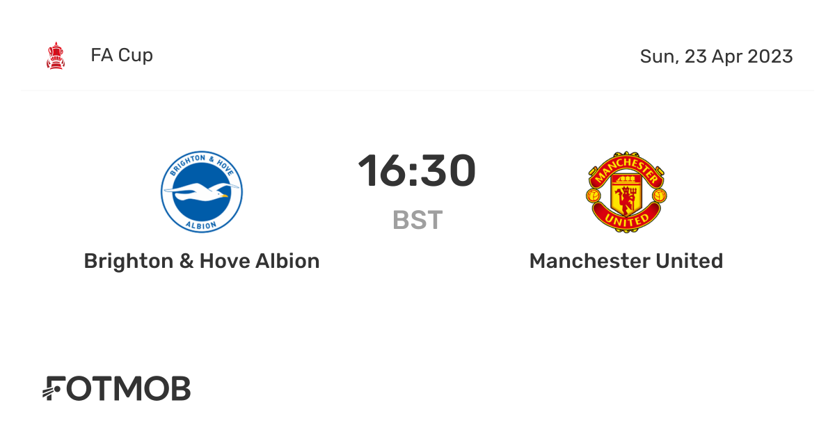 Brighton And Hove Albion Vs Manchester United Live Score Predicted