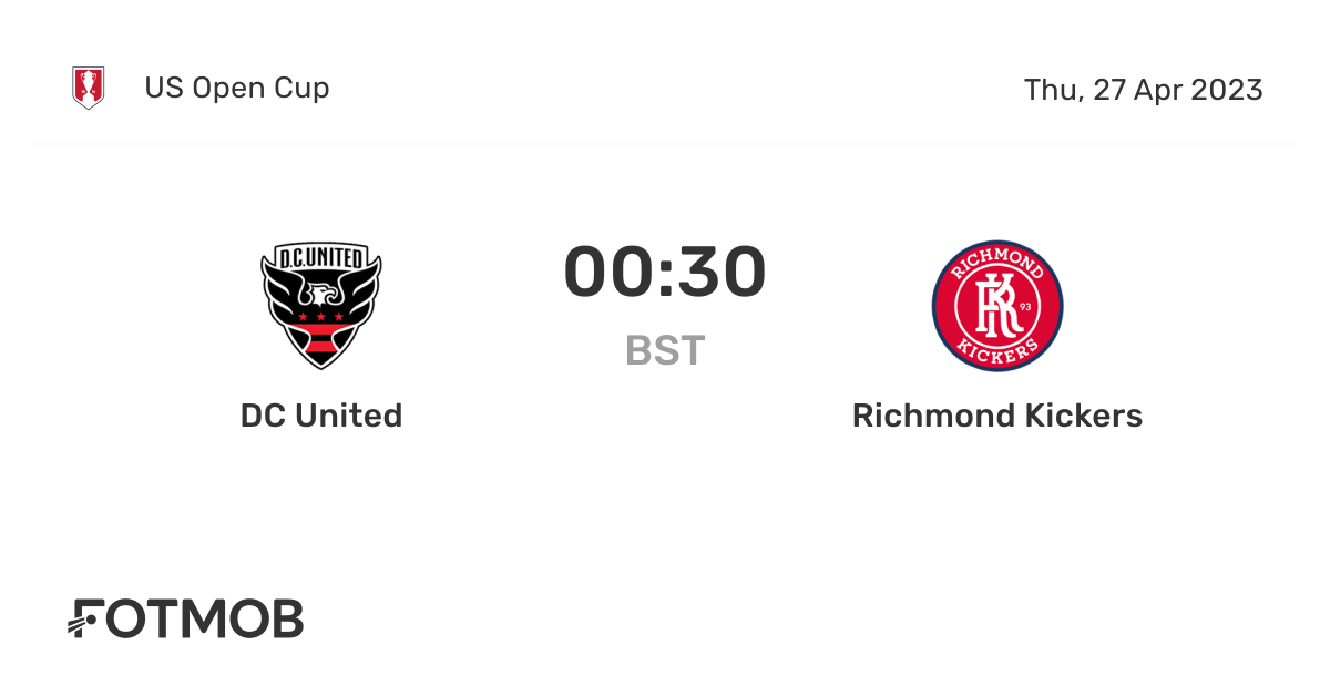 DC United vs Richmond Kickers - live score, predicted lineups and H2H ...