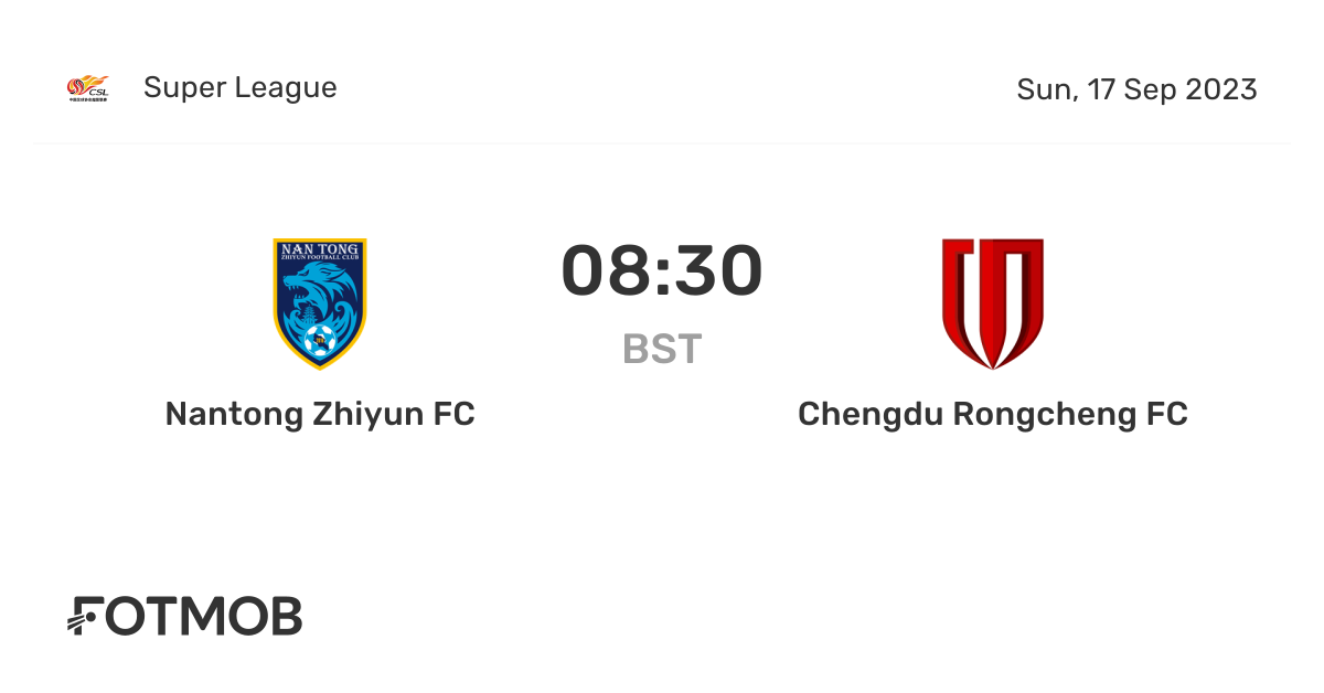 Nantong Zhiyun FC vs Chengdu Rongcheng FC - live score, predicted ...