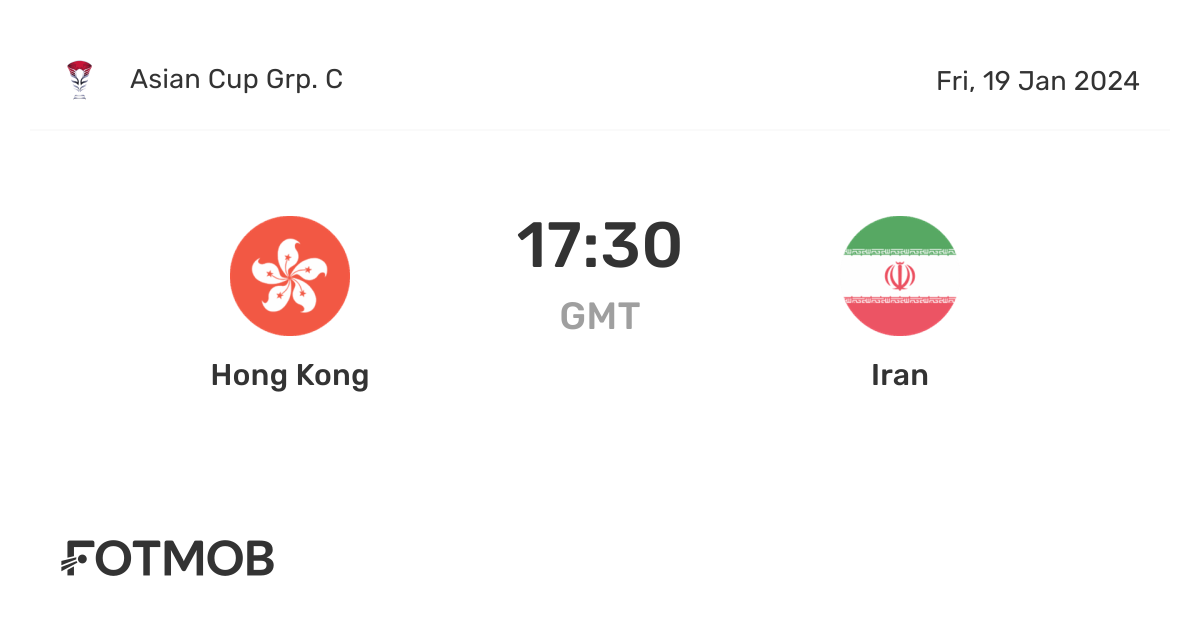 Hong Kong vs Iran - live score, predicted lineups and H2H stats.