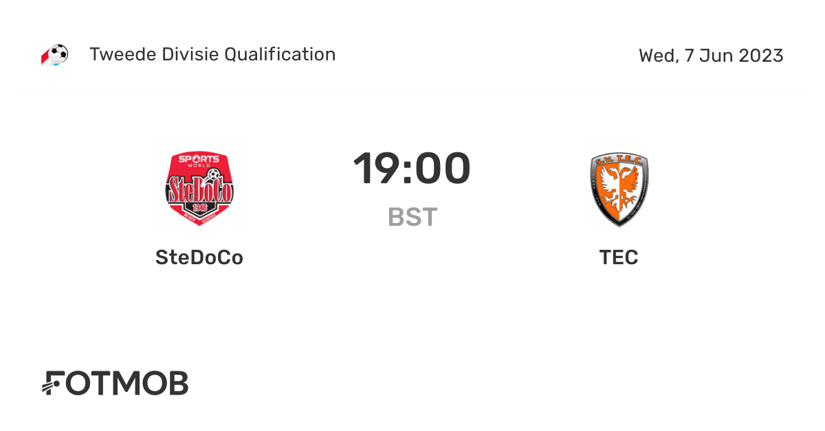 SteDoCo vs TEC - live score, predicted lineups and H2H stats.