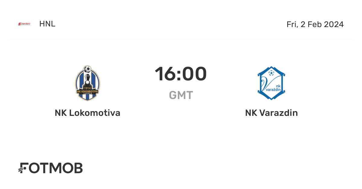 NK Lokomotiva vs NK Varazdin - live score, predicted lineups and H2H stats