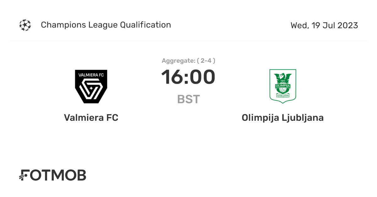 Valmiera FC vs Olimpija Ljubljana - live score, predicted lineups and ...
